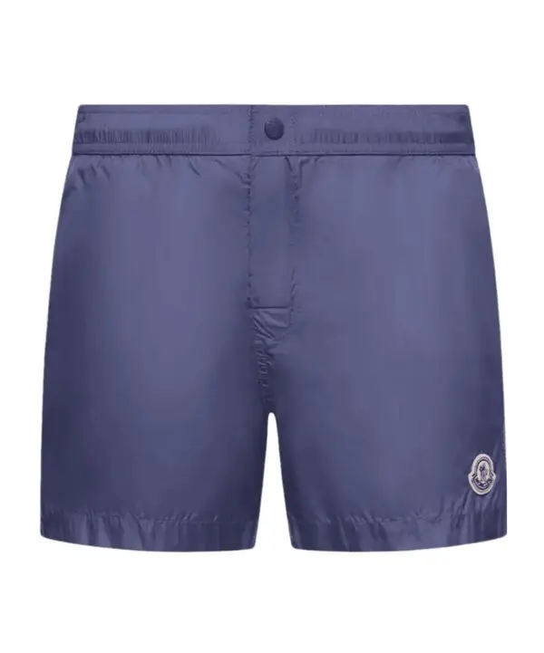 Moncler Logo Detail Shorts - Blue
