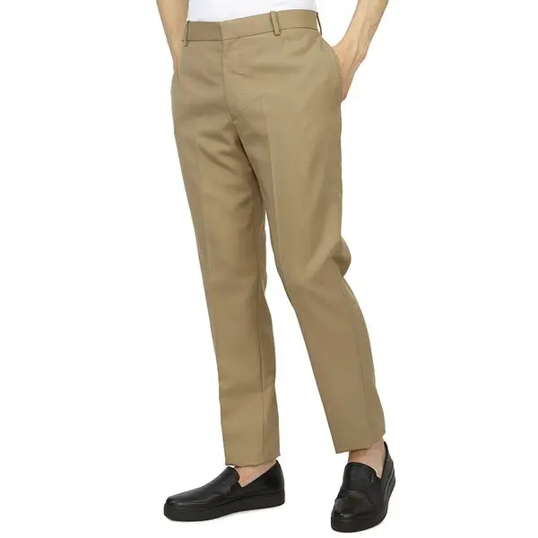 Alexander McQueen Pressed-crease Slim-cut Trousers - Brown