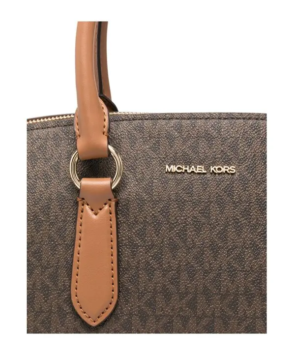 Michael Kors Monogram Large Tote Bag - Black