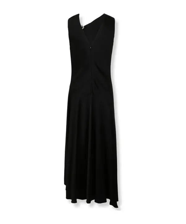 JIL SANDER Asymmetrical Satin Evening Dress