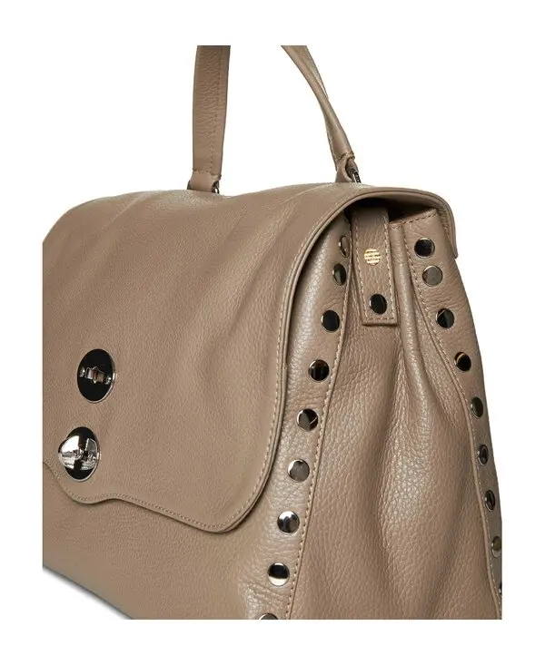 ZANELLATO Flap Leather Shoulder Bag - Nude