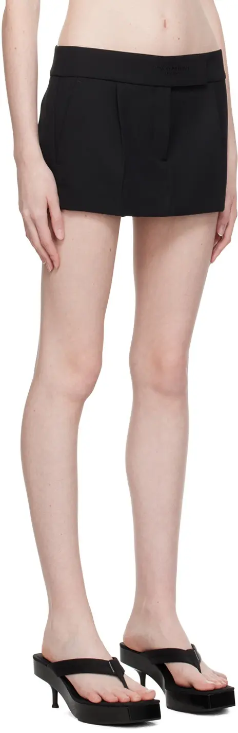Alexander Wang Logo Embroidered Mini Skort - Black