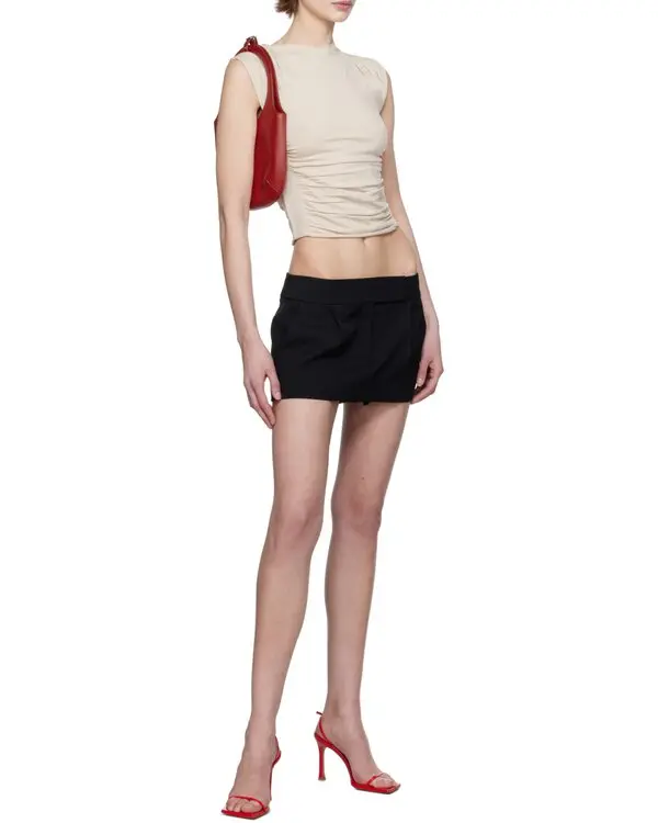 Alexander Wang Logo Embroidered Mini Skort - Black