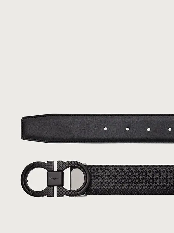FERRAGAMO Gancini Logo Plaque Belt