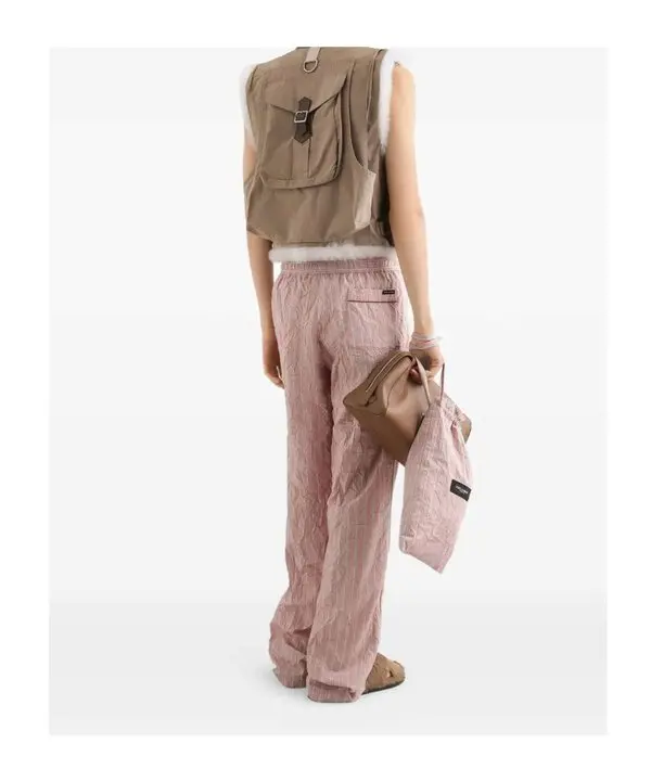 Dolce & Gabbana Elastic Waist Casual Pants - Pink