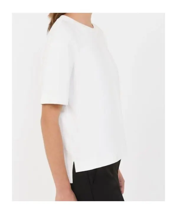 Max Mara Crew-neck T-shirt With Side Slits