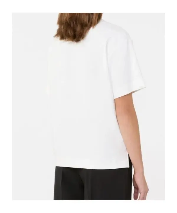 Max Mara Crew-neck T-shirt With Side Slits