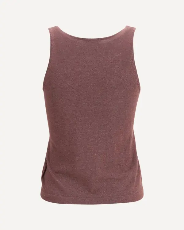 Brunello Cucinelli Scoop Neck Sleeveless Tank Top - Red