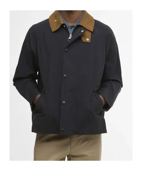 Barbour Corduroy Collar Jacket - Deep Navy Blue