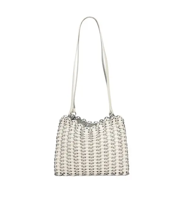 Rabanne 1969 Chain-link Shoulder Bag - White