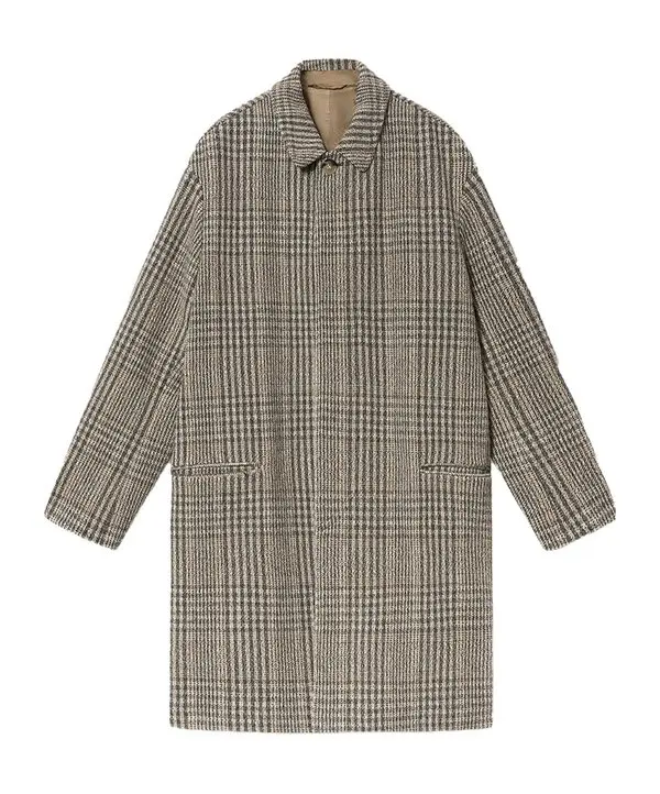 Isabel Marant Étoile Franco Coat In Checked Wool Blend