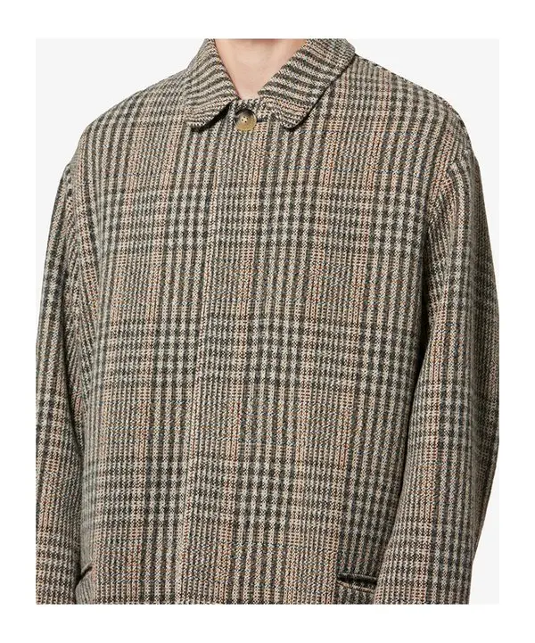 Isabel Marant Étoile Franco Coat In Checked Wool Blend