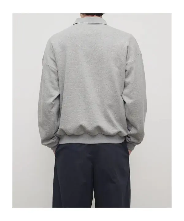 THE ROW Ry Buttoned French-terry Polo Shirt