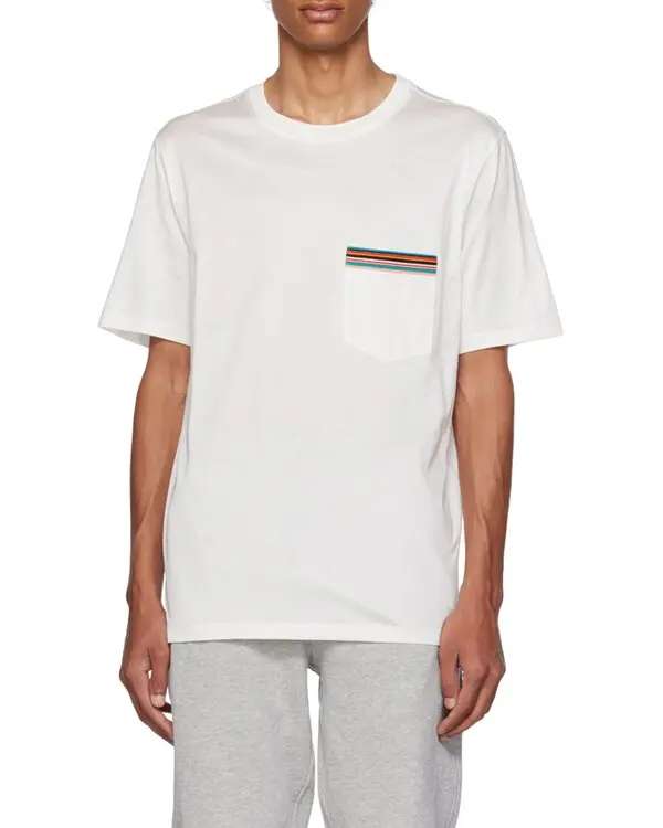 Paul Smith Stripe Printed Crewneck T-shirt