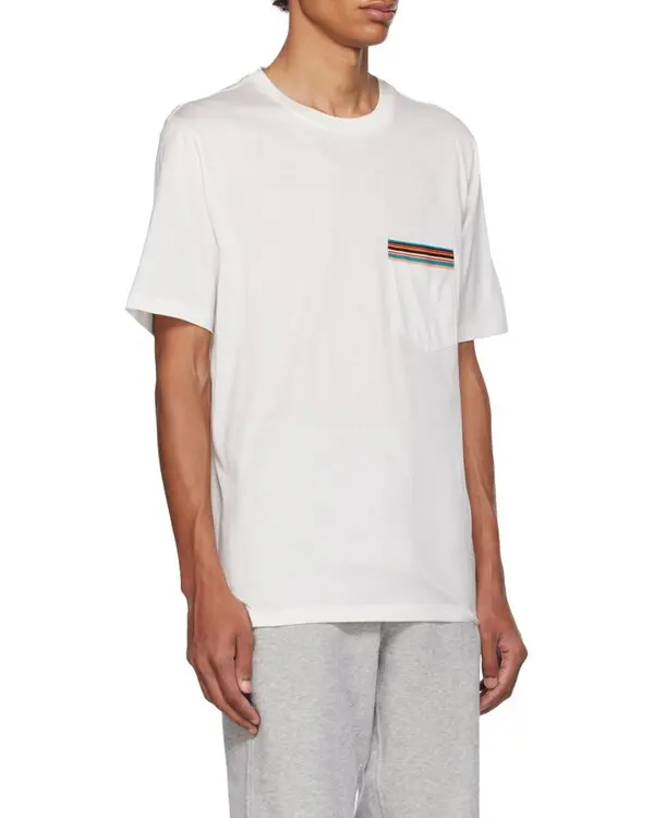 Paul Smith Stripe Printed Crewneck T-shirt