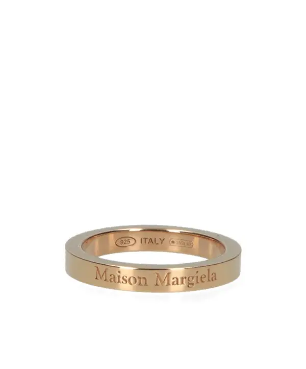 MAISON MARGIELA Engraved Logo Ring - Yellow