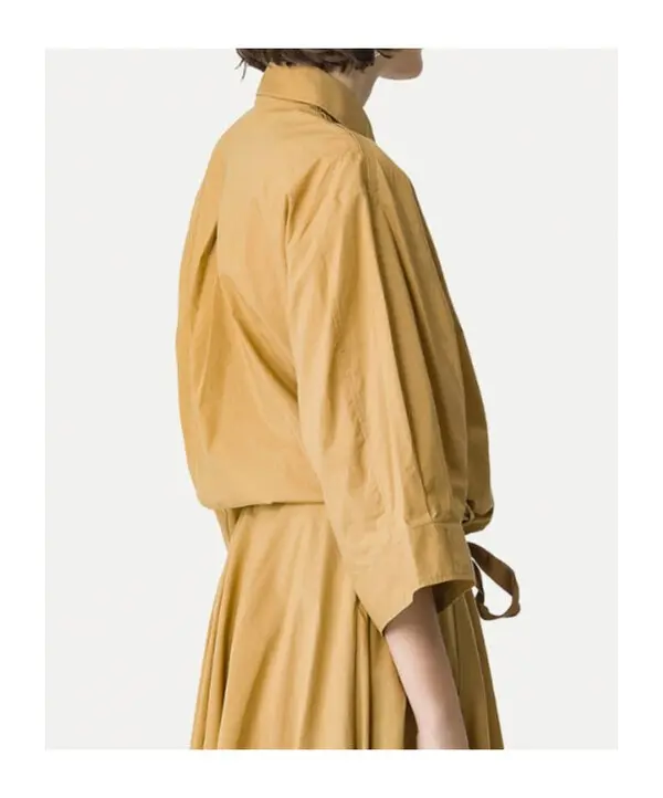 FORTE_FORTE Half Sleeve Shirt With Drawstring Hem