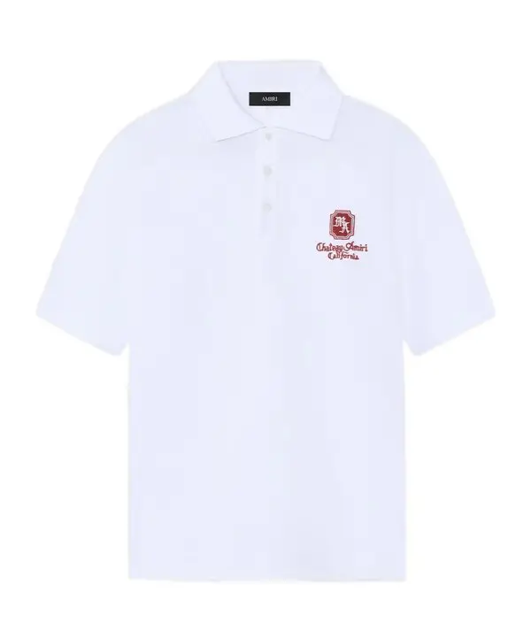 Amiri Logo Oversized Polo Shirt