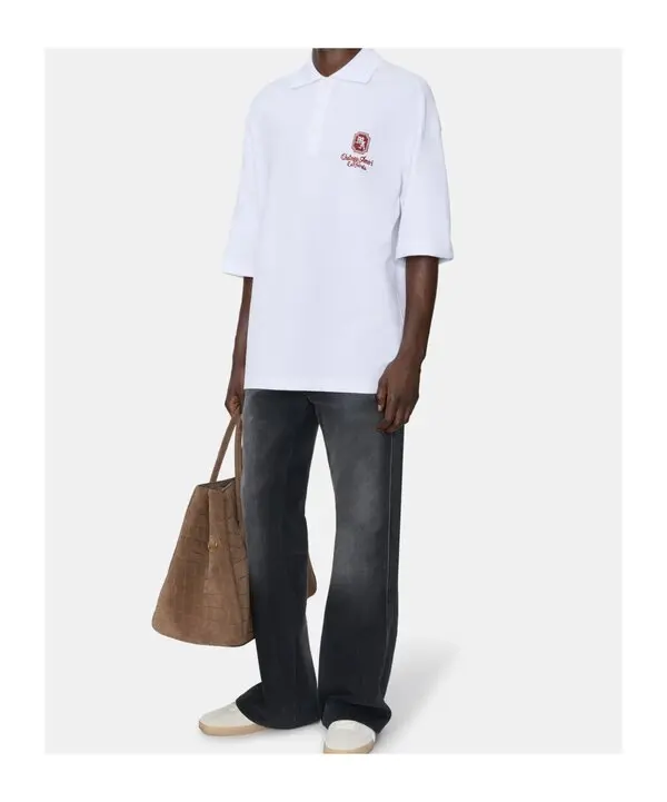 Amiri Logo Oversized Polo Shirt