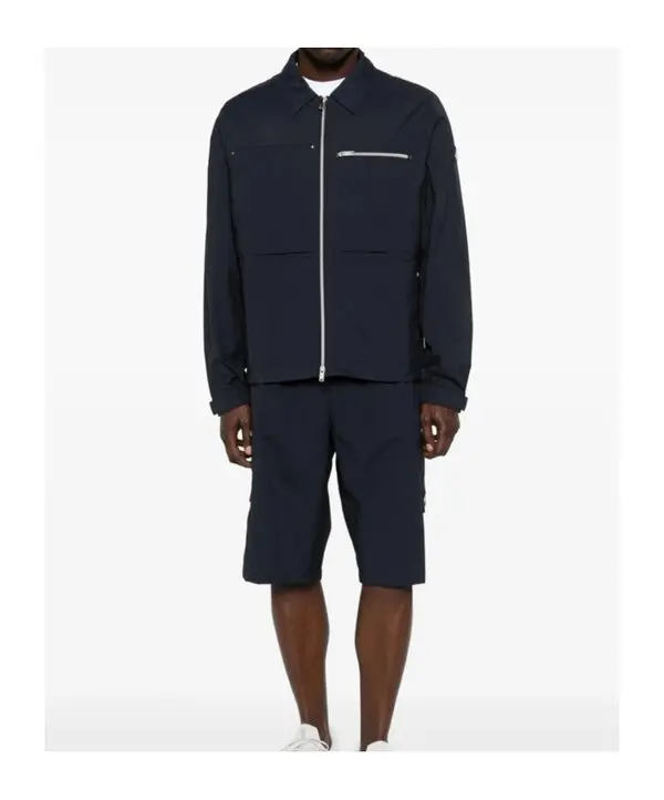 Moose Knuckles Collared Zip-up Jacket - Black