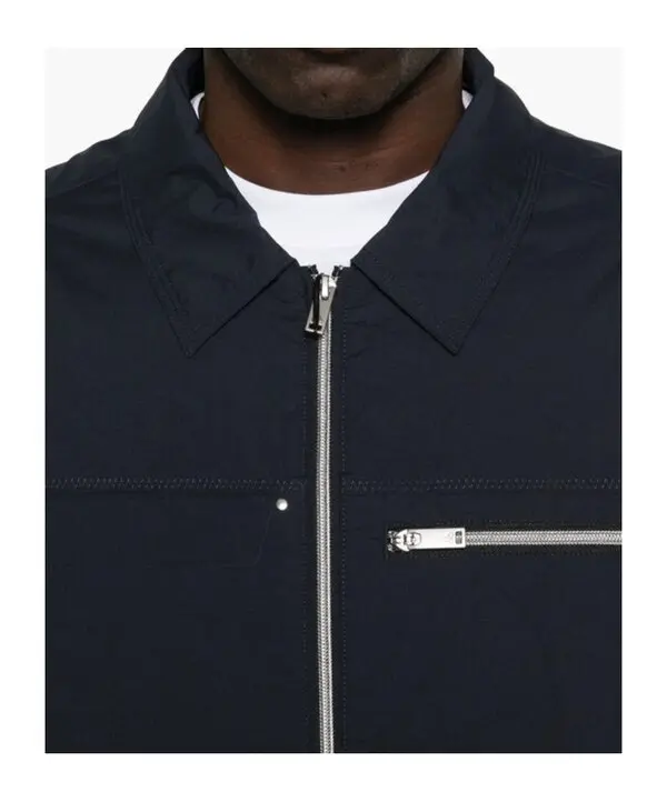 Moose Knuckles Collared Zip-up Jacket - Black