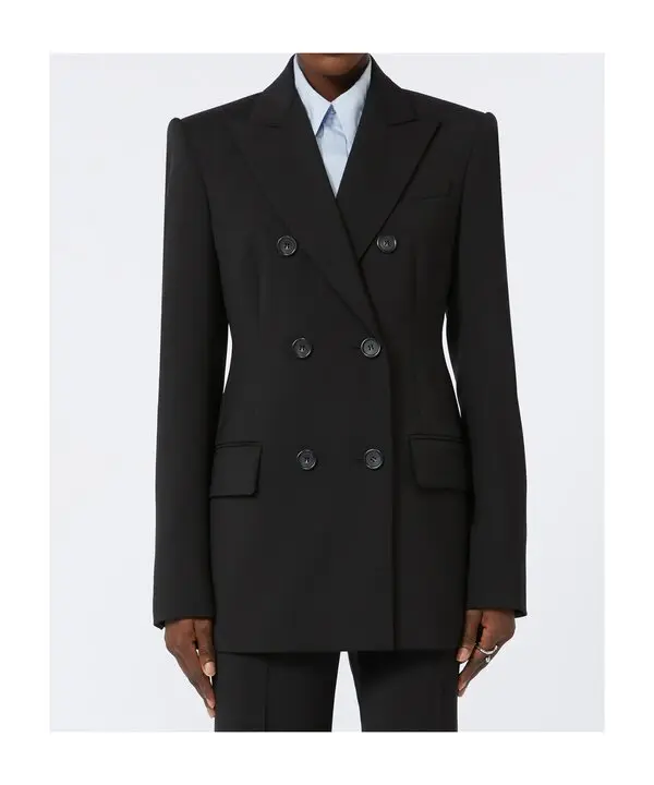 Sportmax Double-breasted Tailored Blazer - Black