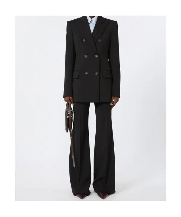 Sportmax Double-breasted Tailored Blazer - Black