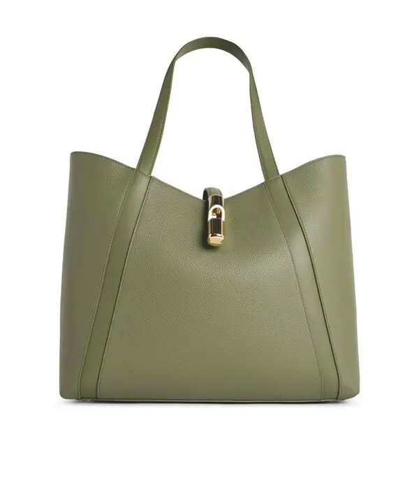 Furla Logo Detail Shoulder Bag - Green