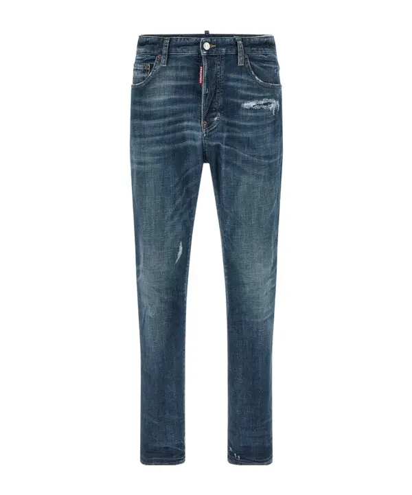 Dsquared2 Distressed Denim Jeans - Blue