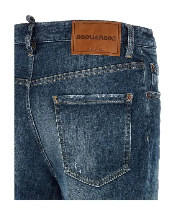 Dsquared2 Distressed Denim Jeans - Blue