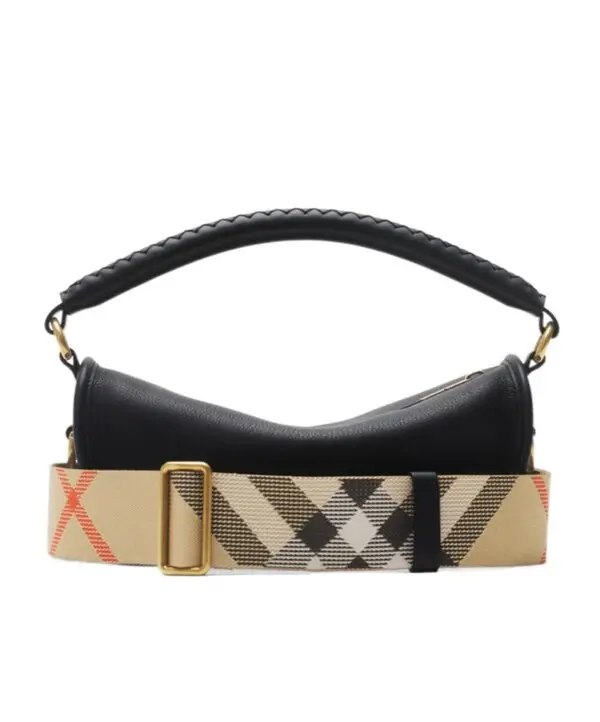 Burberry B-clip Zipped Shoulder Bag - Black