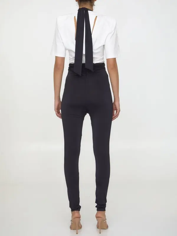 Attico Ruby Cut Out Detailed Halterneck-strap Leggings