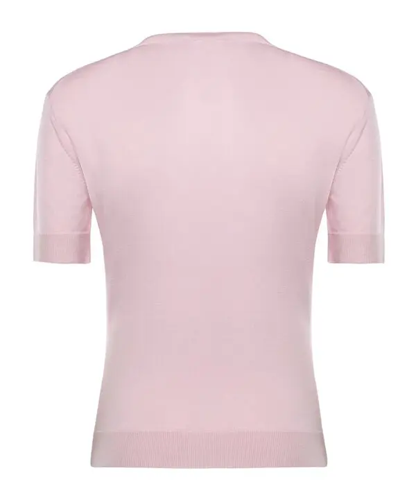 COURREGES Short-sleeved Sweater - Pink