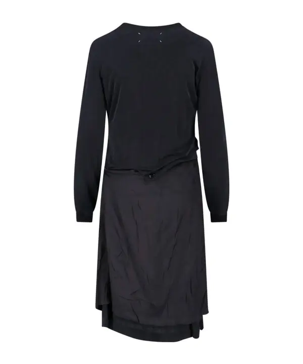 MAISON MARGIELA Long Sleeve Crewneck Dress