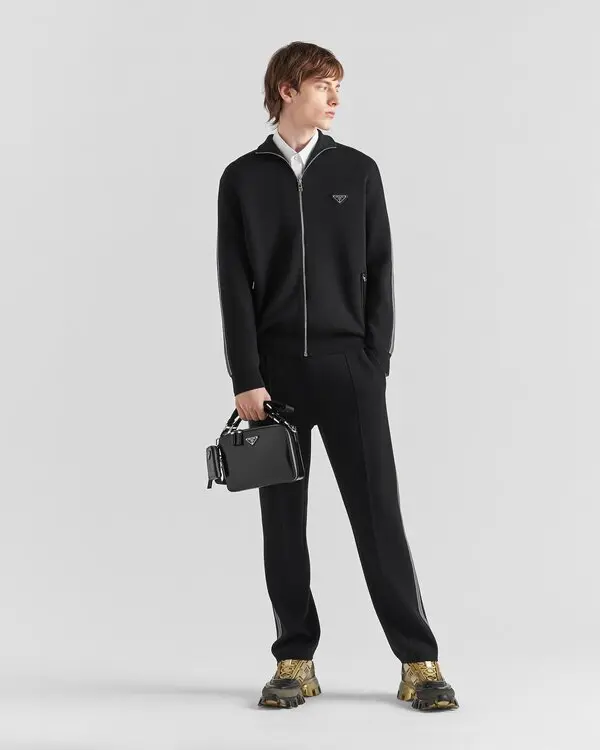 Prada Stripe-detailed Straight Leg Track Pants