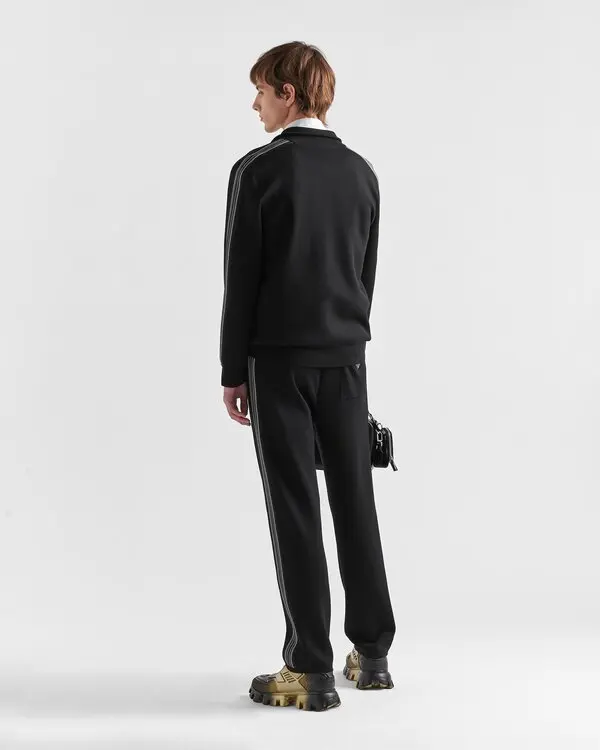 Prada Stripe-detailed Straight Leg Track Pants
