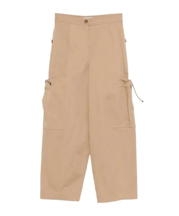Max Mara Drawstring Pocket Cargo Pants - Nude