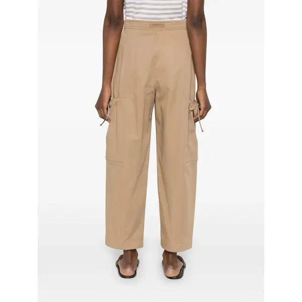 Max Mara Drawstring Pocket Cargo Pants - Nude