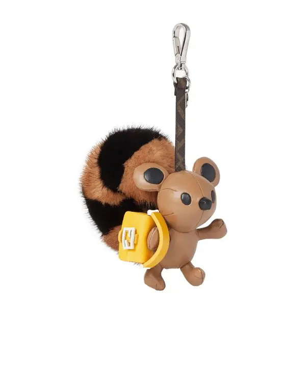 Fendi Furrette Charm - Brown