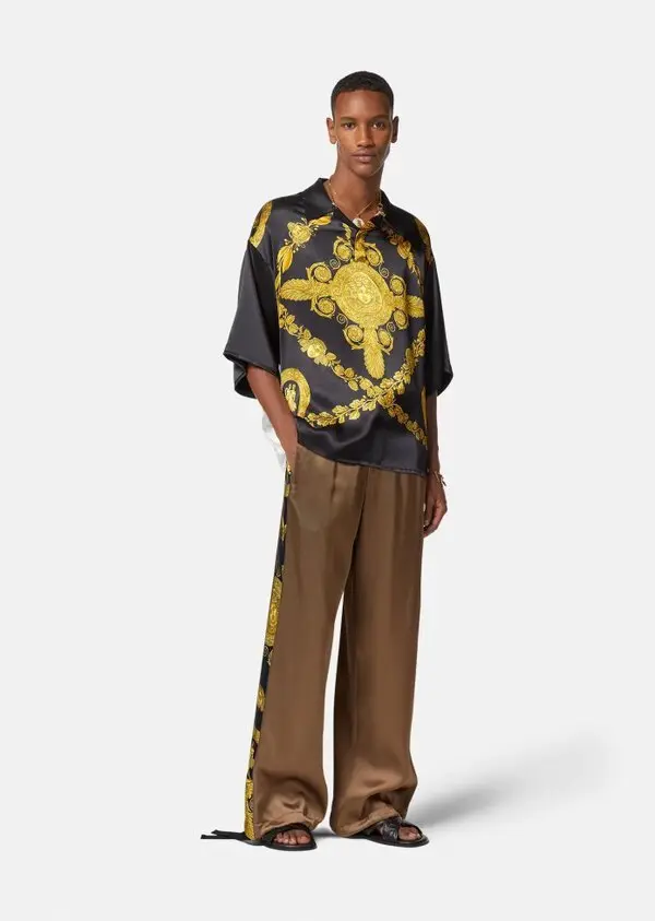 Versace Baroque Printed Drawstring Pants