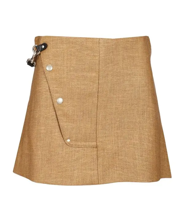 DURAZZI MILANO Raffia Belted Mini Skirt