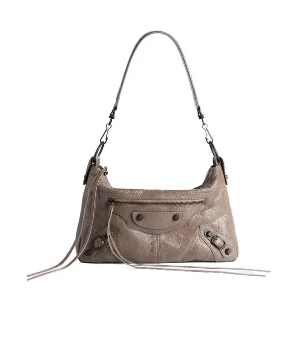 Balenciaga Le City Moto Small Shoulder Bag - Nude
