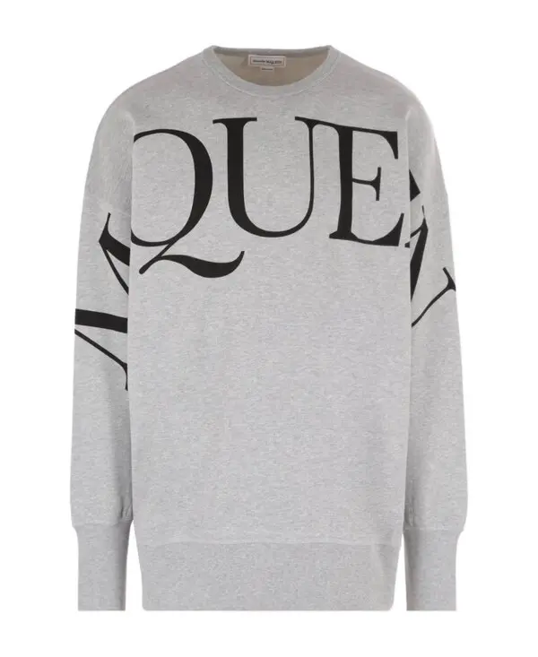 Alexander McQueen Logo-print Sweatshirt - Gray