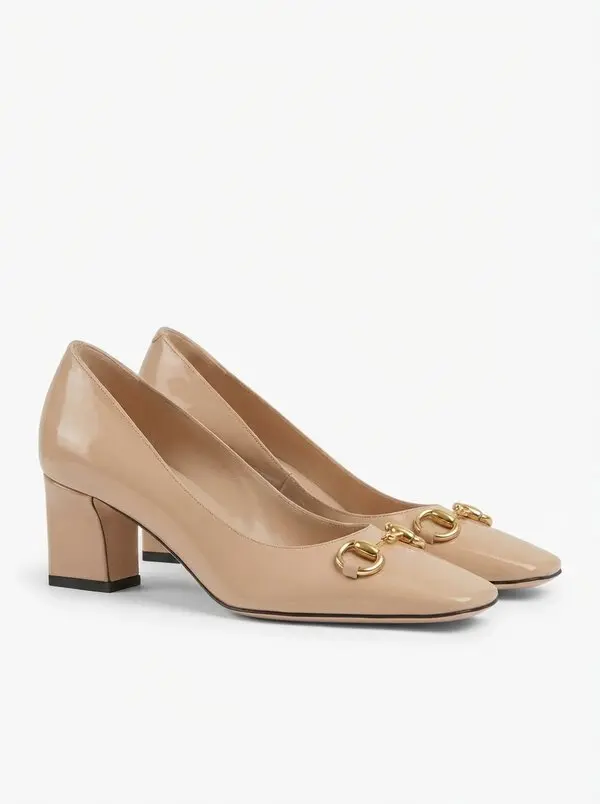 Gucci Signora Pump With Horsebit Detail - Beige