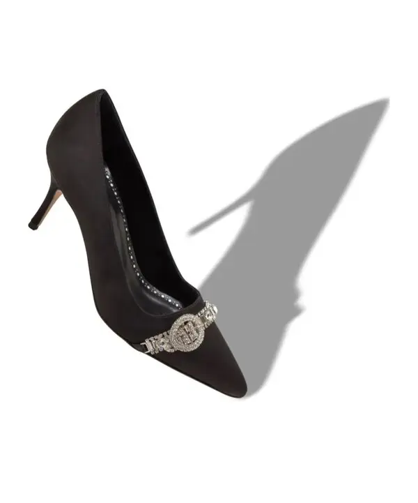 Manolo Blahnik Embellished Pointed Toe Pumps