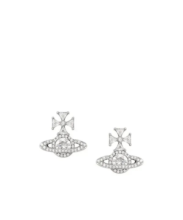 VIVIENNE WESTWOOD Mila Earrings - Platinum/white
