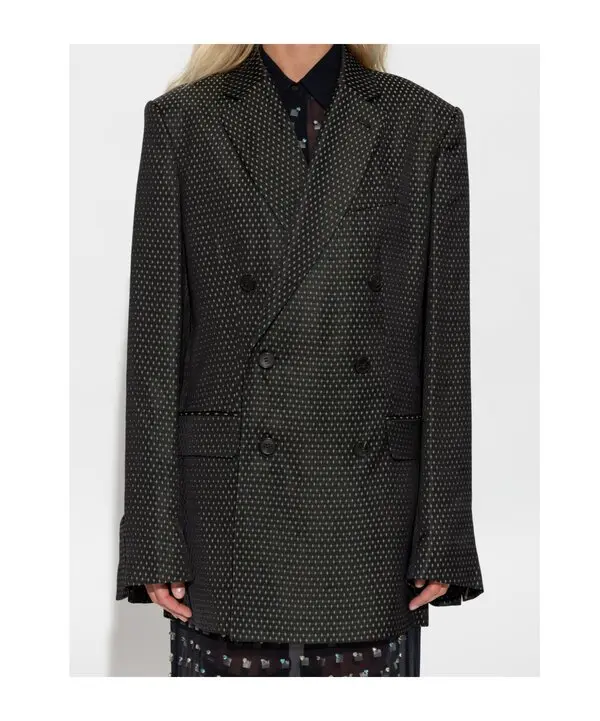Dries Van Noten Long Sleeve Blazer - Black