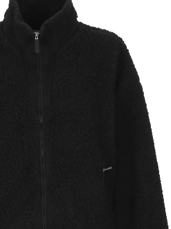 ENTIRE STUDIOS Sherpa Zip Jacket - Black