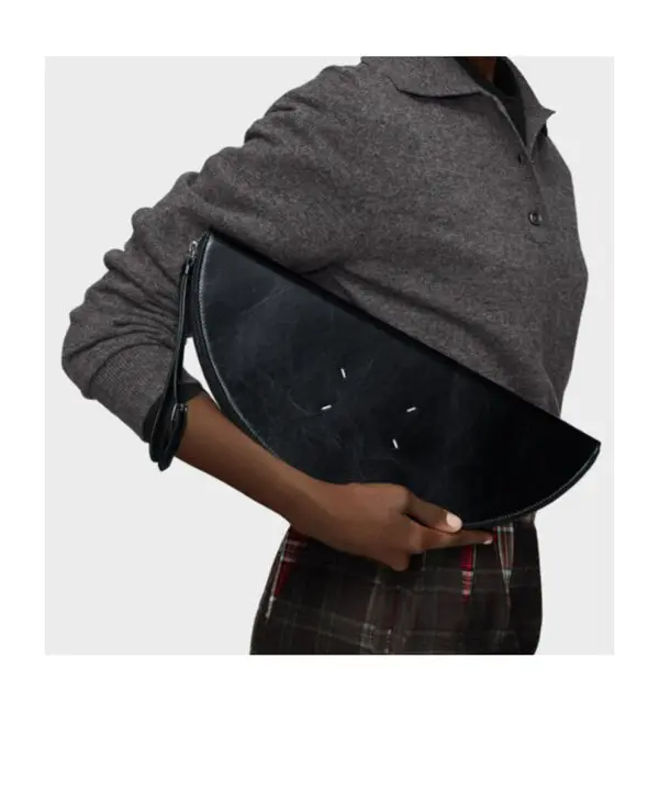 MAISON MARGIELA Half-moon Pouch - Black