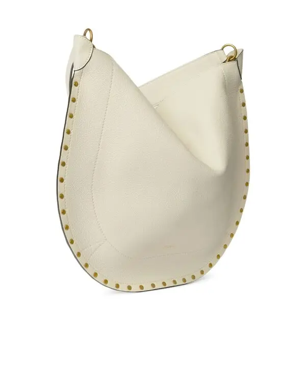 Isabel Marant Étoile Oskan Studded Shoulder Bag - Chalk
